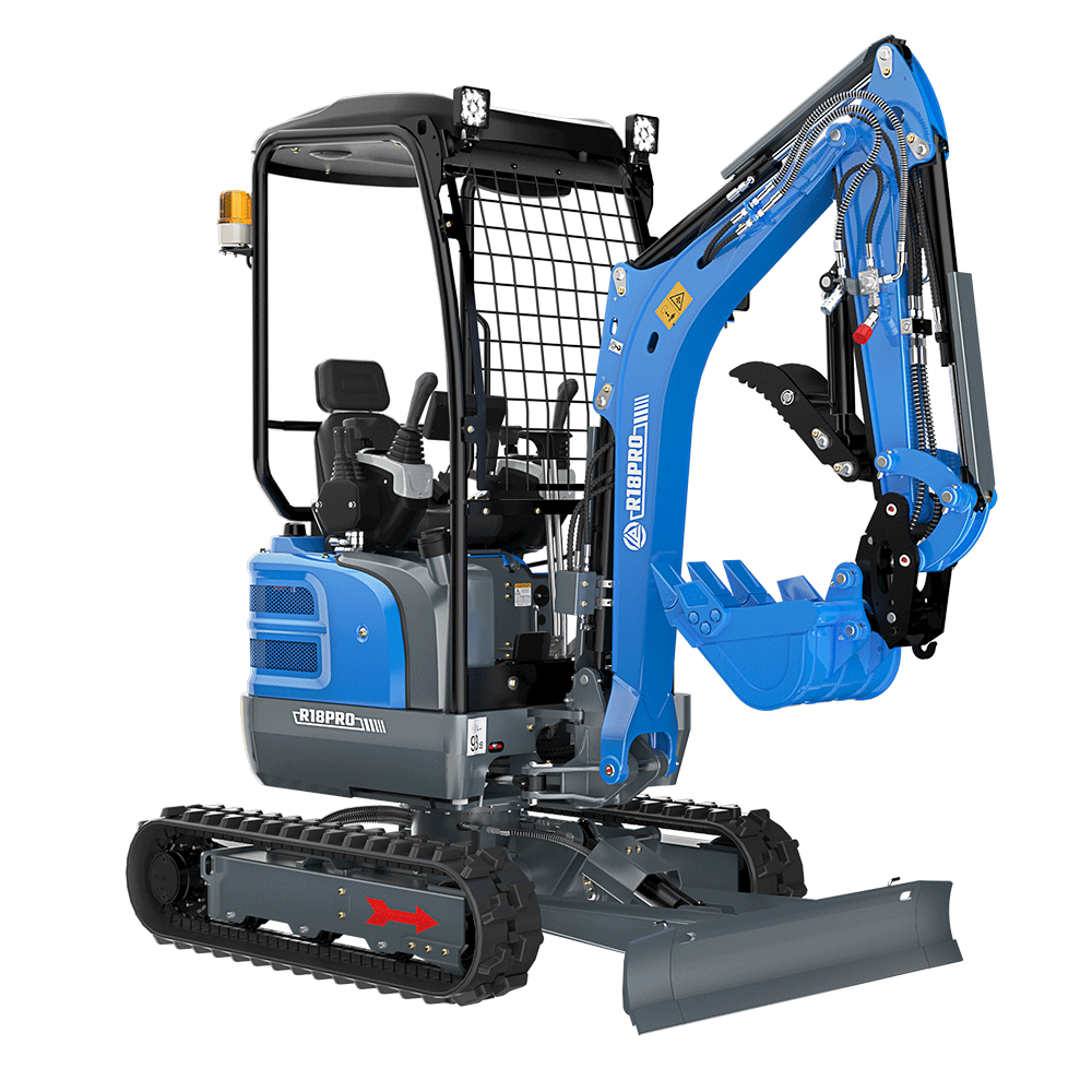R22 mini excavator fully upgraded: more comfortable cab, safer hydraulic system and multi ...